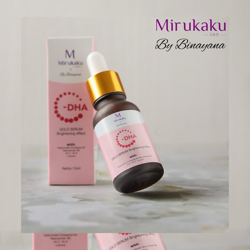 Mirukaku C-DHA Gold Serum Brightening Effect | Lazada Indonesia