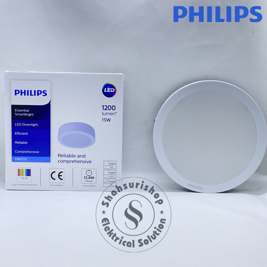 PHILIPS DN027C OUTBOW 15 WATT 175 MM DN 027 C LED PANEL | Lazada Indonesia