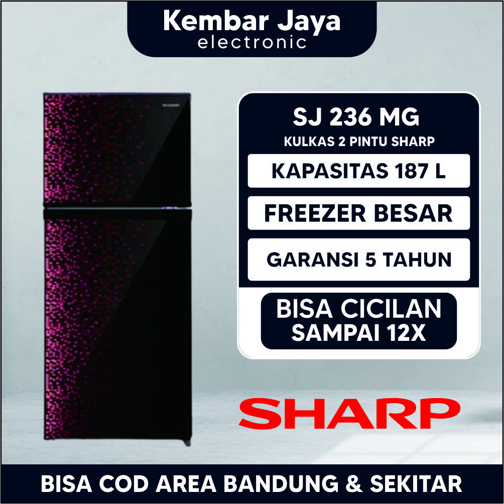 Kulkas Sharp 2 Pintu SJ 236 MG garansi Resmi | Lazada Indonesia
