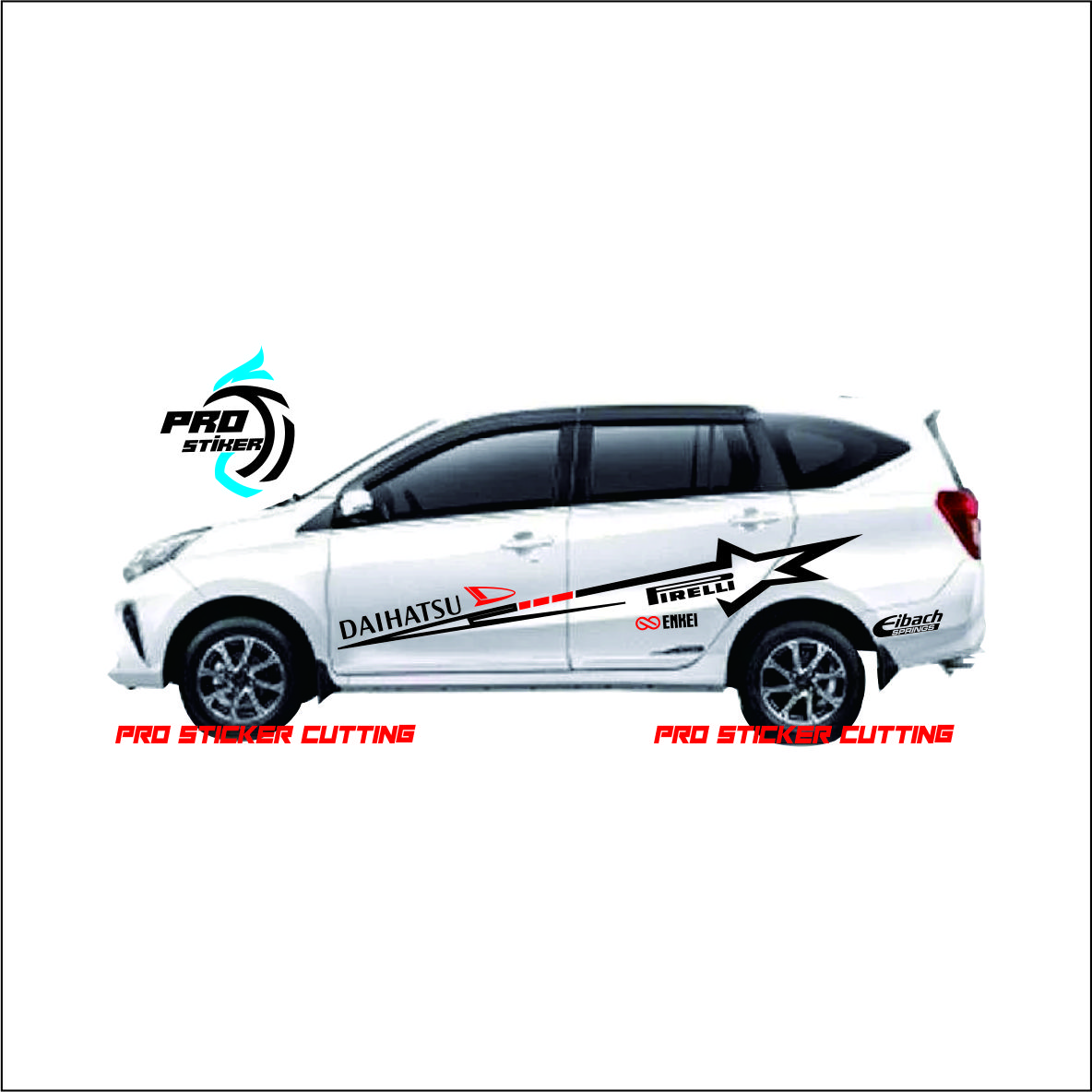 stiker striping racing star cutting sticker bodi sigra avanza xenia ...