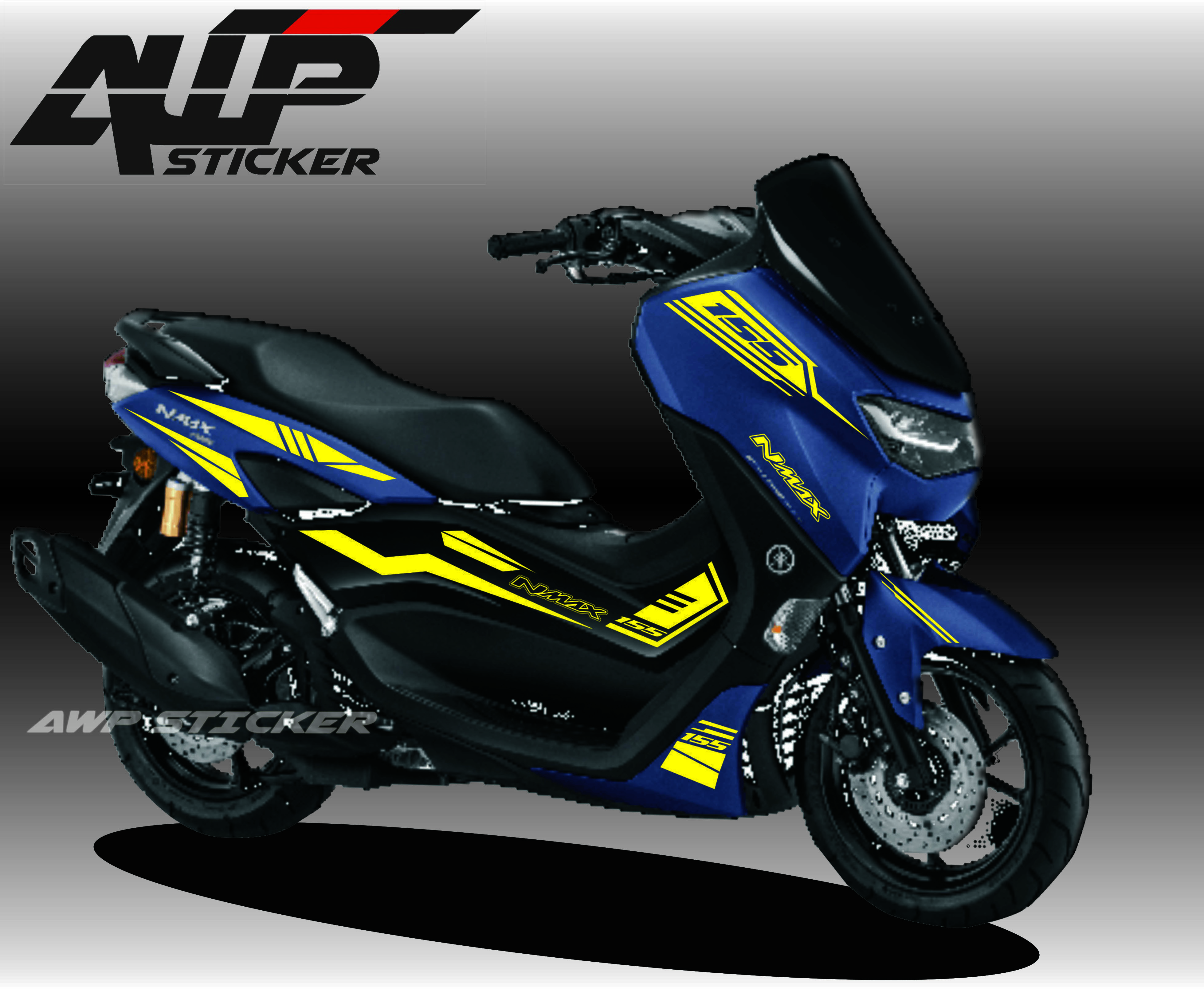 Promo Sticker Stiker Striping Semi Cutting All New Nmax 2021 Biru ...