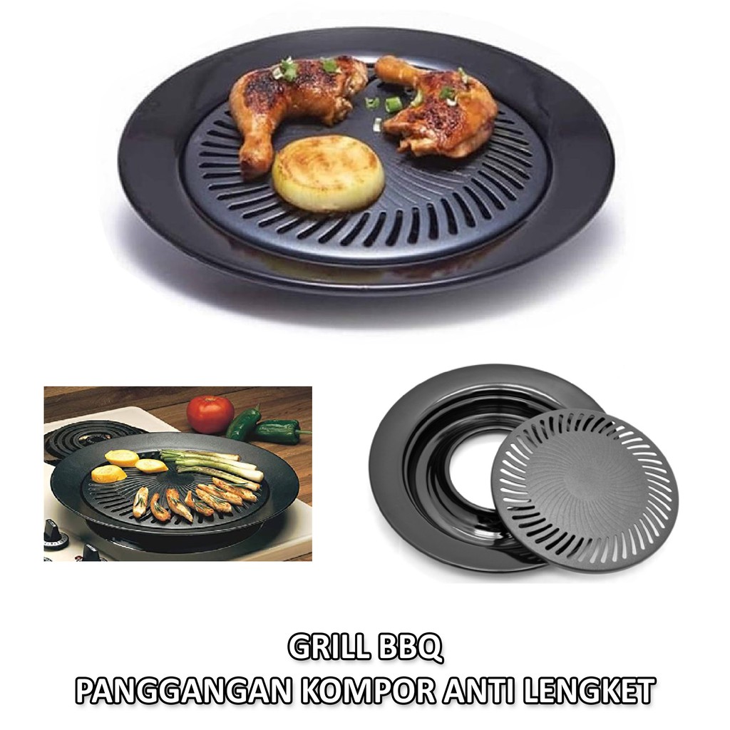 Plat Panci Gagang 24cm / Alat Pemanggang 32cm 1387 - Grill Pan Barbeque ...