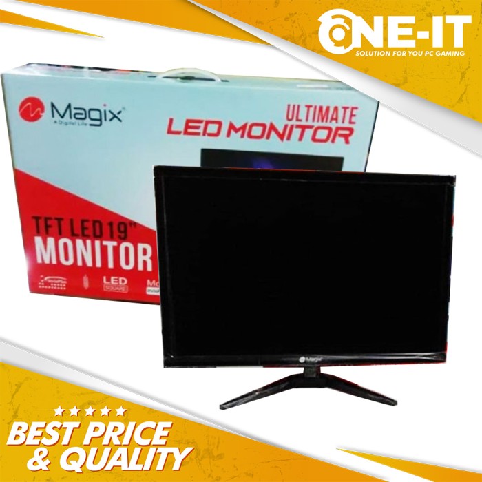 Monitor LED Magix 19 inch VGA & HDMI Gaming Resmi Murah | Lazada Indonesia