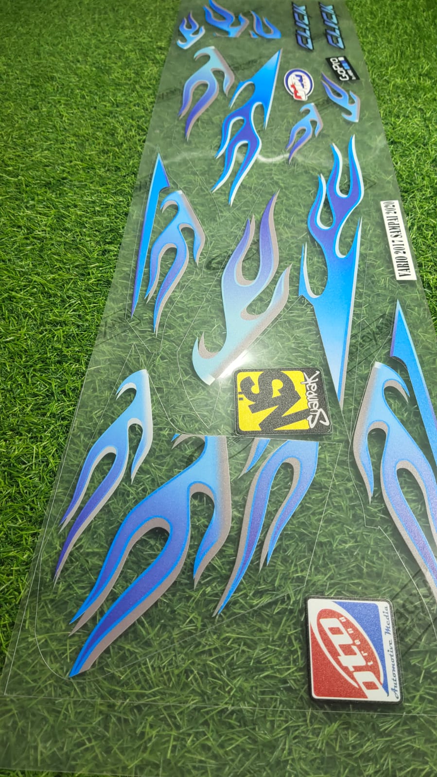 STRIPING API VARIO LED LIS BAHAN BENING TRANSPARAN STICKER POLET ...