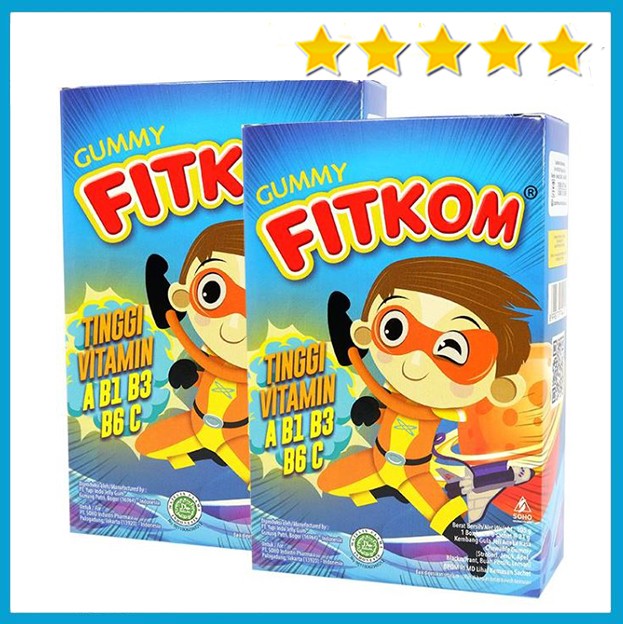 Fitkom Gummy Jelly Multivitamin Anak 4 Sachet Biru | Snack Sehat Anak ...