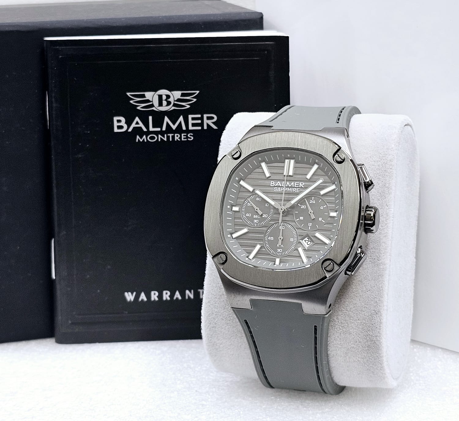 Balmer Original Jam Tangan Formal Pria Tali Karet Tanggal dan Chrono ...