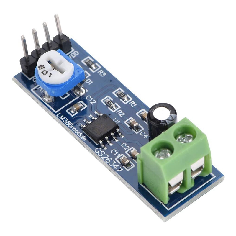5 Pcs LM386 Audio Power Amplifier Module 200 Times Gain Amplifier Board ...