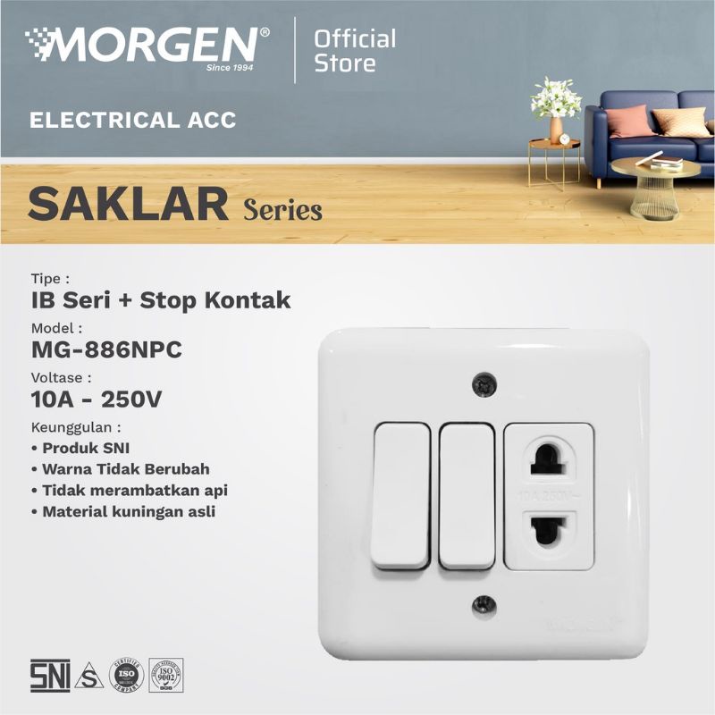 Saklar New Gee Series NPC Merk MORGEN SNI | Lazada Indonesia
