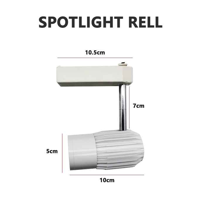 LAMPU SPOTLIGHT RELL TRACK / LAMPU PLAFON / LAMPU SOROT TRACKLIGHT REL ...