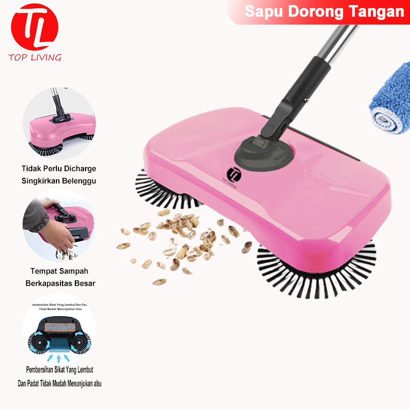 TOPLIVING Sapu Lantai Otomatis Multifungsi Robot Penyapu Lantai ...