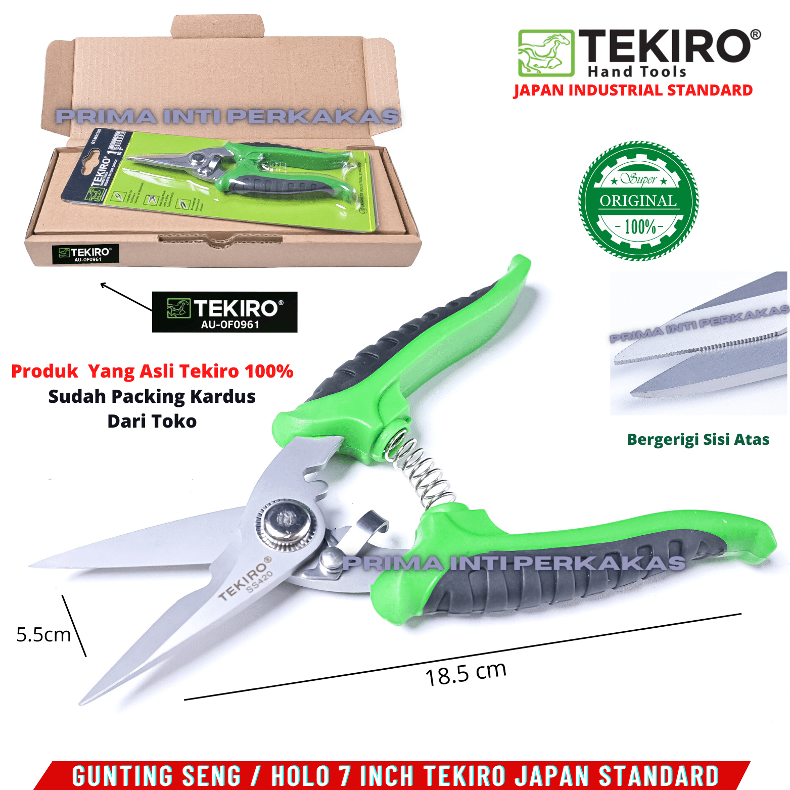 Gunting Seng Tekiro Multifungsi 7 inch / Gunting Serbaguna / Gunting ...