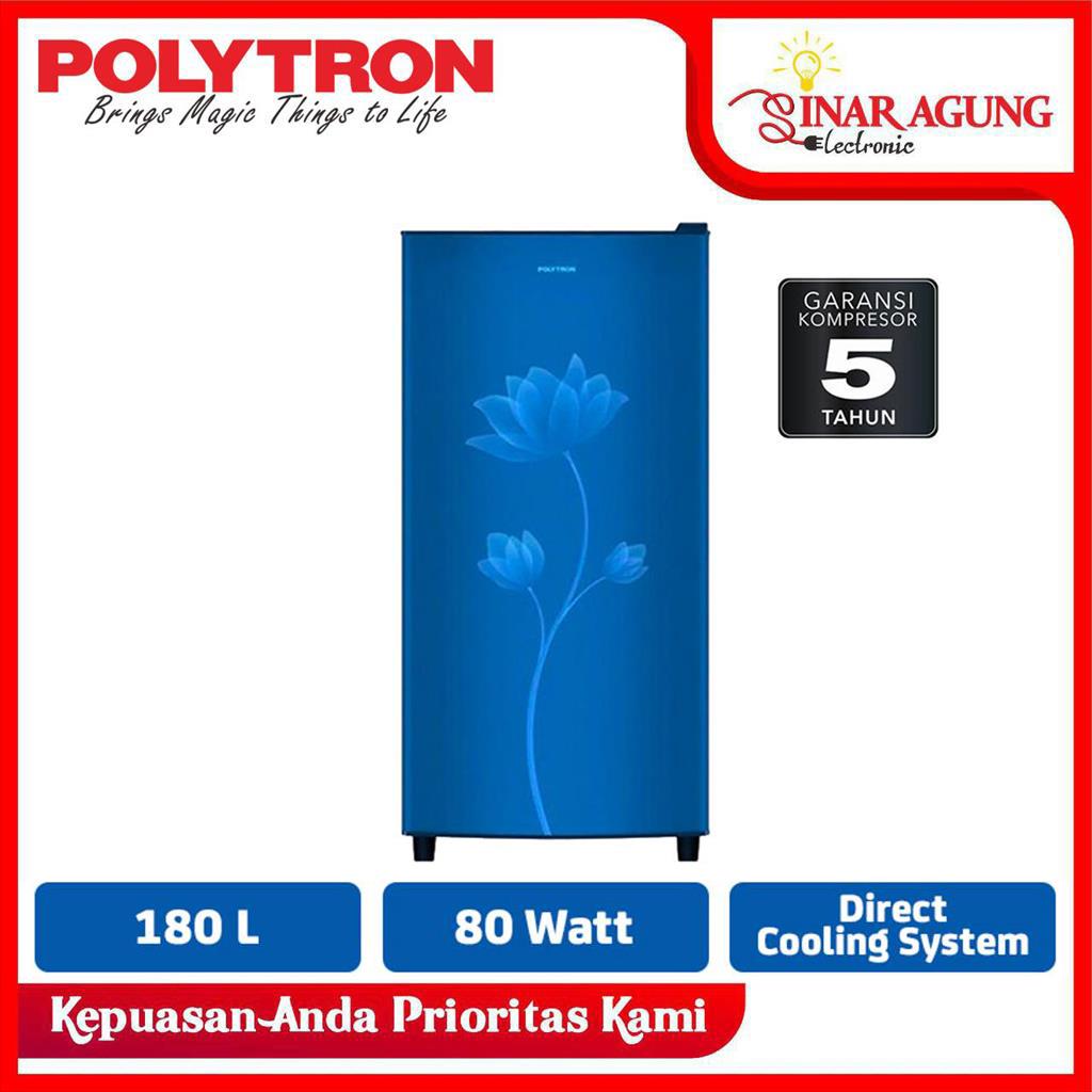 POLYTRON PRB189 / PRB-189 KULKAS 1 PINTU BLUE - GARANSI RESMI | Lazada ...