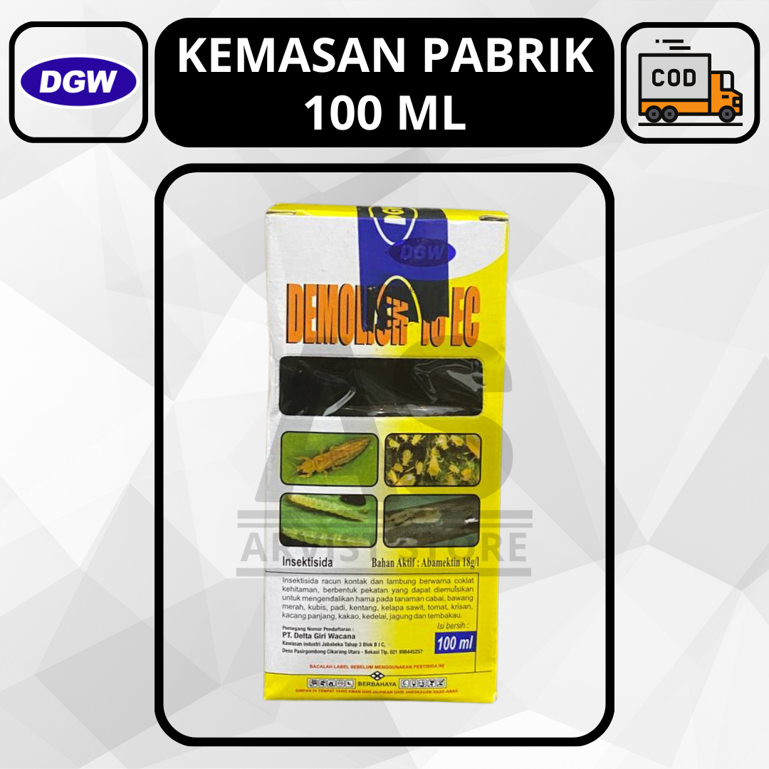 Insektisida DEMOLISH 18 EC 100 ml Original Bahan Aktif Abamektin ...