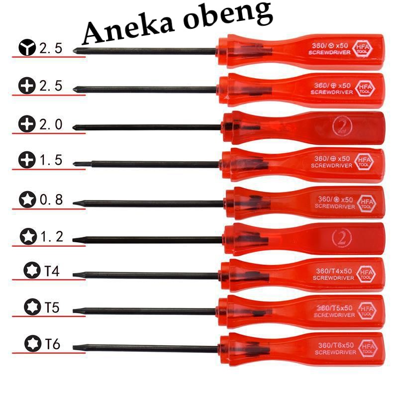 Obeng mini Y shapped aneka jenis ukuran screwdriver | Lazada Indonesia