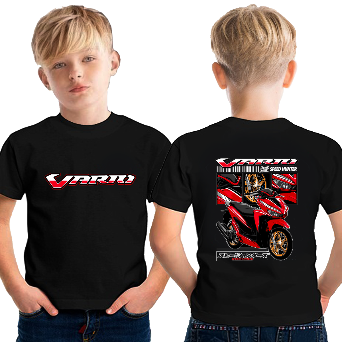 Baju Kaos Vario Anak Motor Bikers Kids Honda Laki Perempuan Usia 1-10 ...