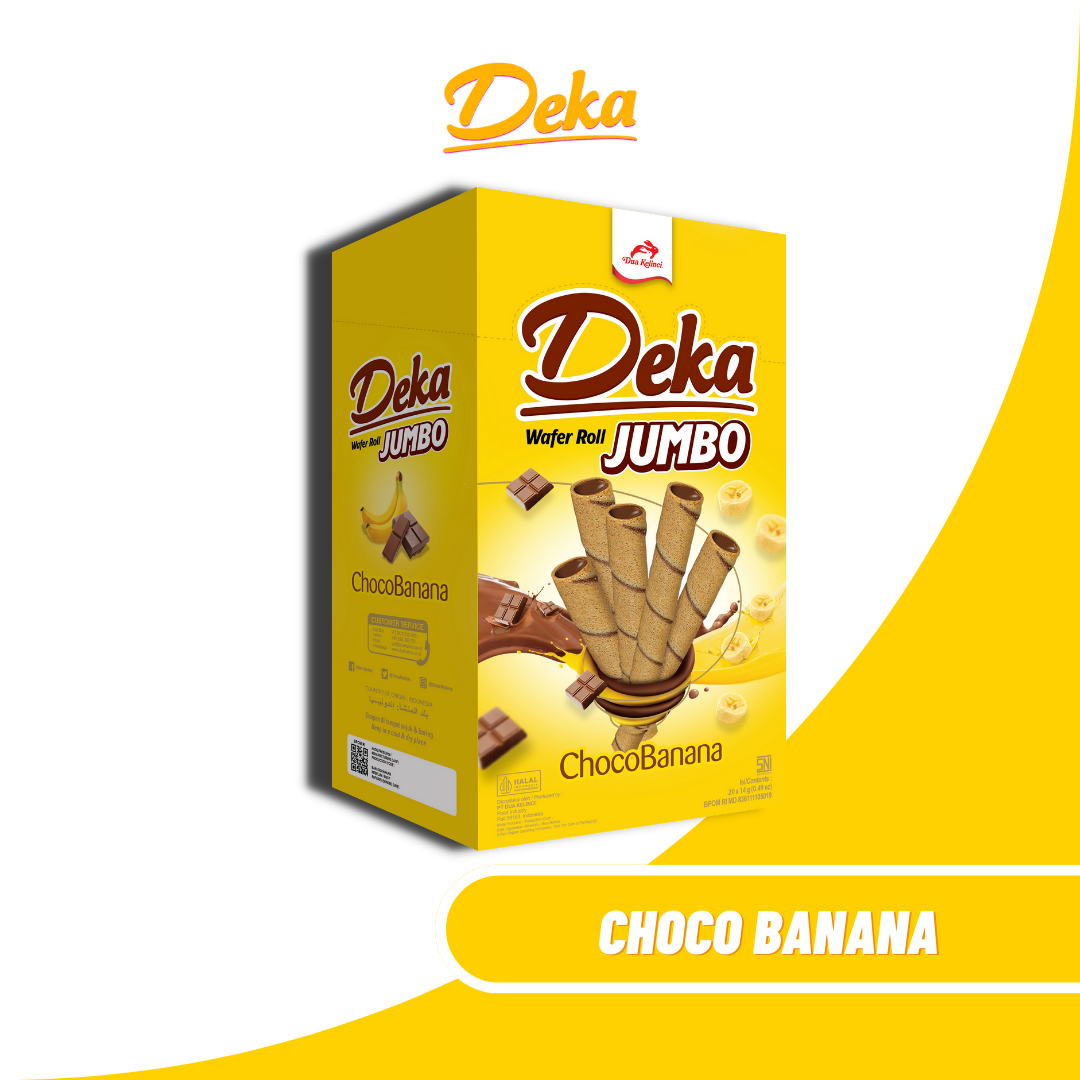 DEKA Wafer Roll Jumbo - Choco Banana (20x16gr) | Lazada Indonesia
