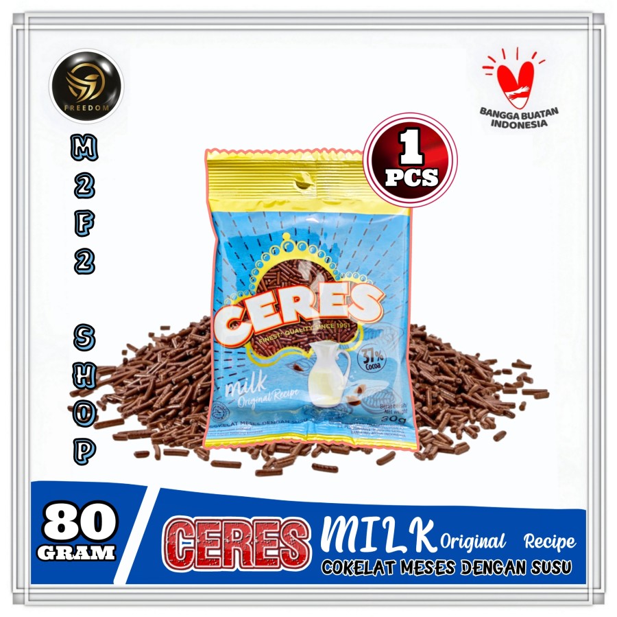 Hageslag CERES Milk Original Recipe Meses Cokelat Susu - 80 gr (Kemasan ...