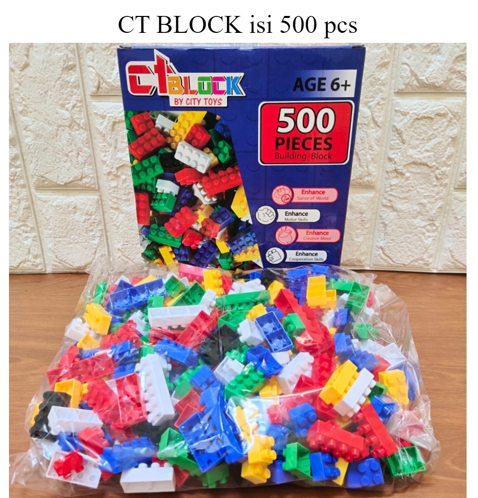 Mainan edukasi Anak BALOK SUSUN 500 PCS Mainan Edukasi Mainan Balok ...
