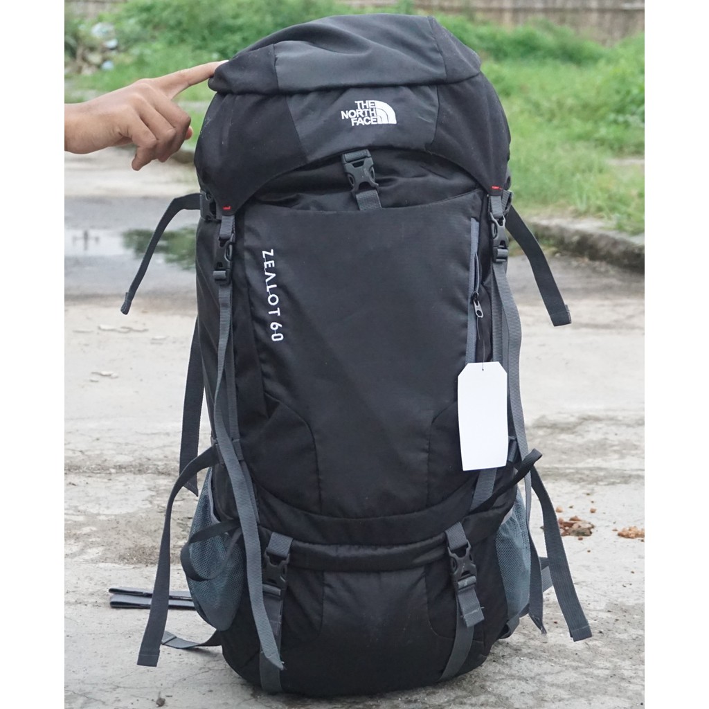 TAS MENDAKI / TAS Ransel PRIA Gunung Carrier TNF zealot 60L DOUBEL ...