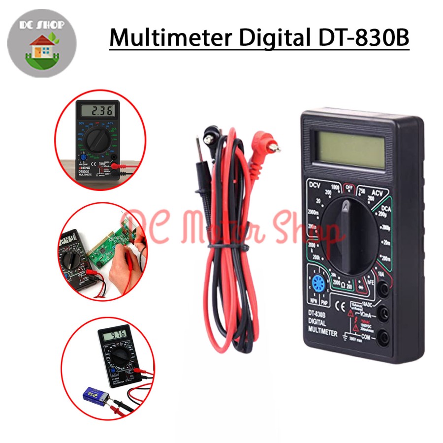 Multimeter DT380B / Avo Meter / Multitester / Avometer Digital DT-830B ...