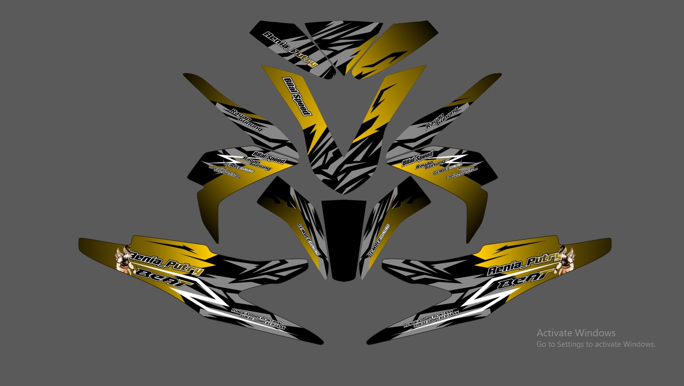 DECAL BEAT DELUXE CUSTOM | Lazada Indonesia