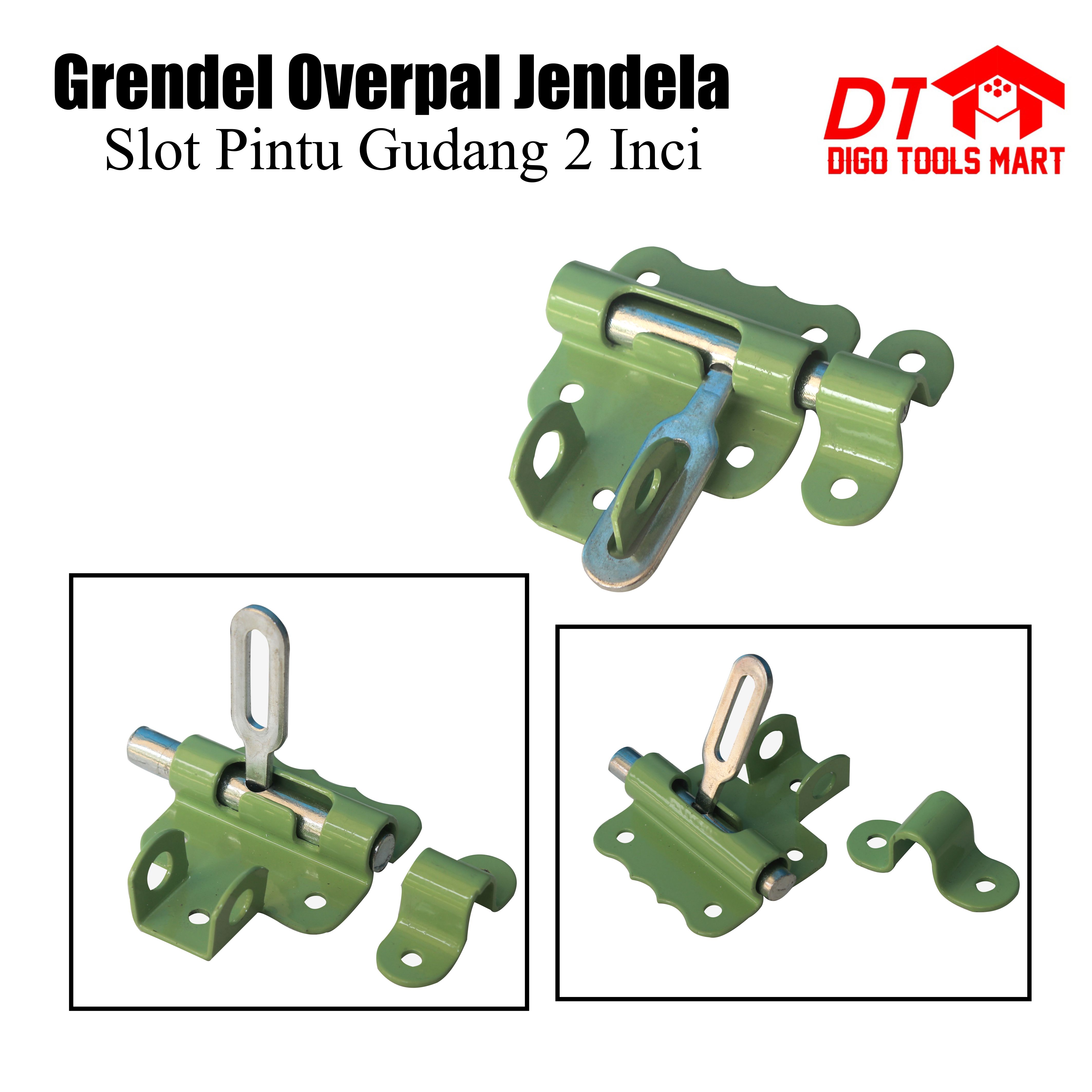 Slot Pintu Gudang 2 Inci Grendel Overpal Jendela Barrel Bolt | Lazada ...