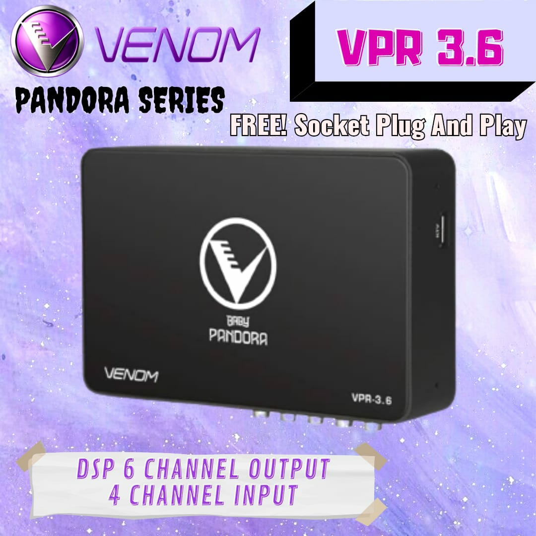 VENOM Pandora VPR 3.6 Processor DSP Prosesor Equalizer Audio Mobil ...