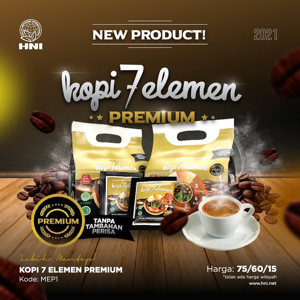 Kopi 7 Elemen Premium - Kopi Sevel Premium Qusthul Hindi Kopi Kesehatan ...