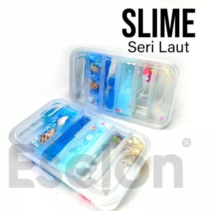 SHINOBI - Slime IMPORT / Slime A04 6in1 SERI LAUT / SEA WARNA PASTEL ...