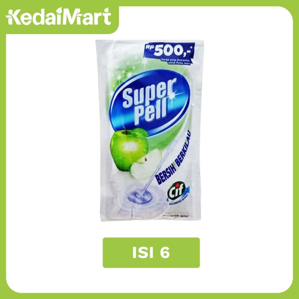 Super Pell Pembersih Lantai Apple Sachet 6 x 25 ml | Lazada Indonesia