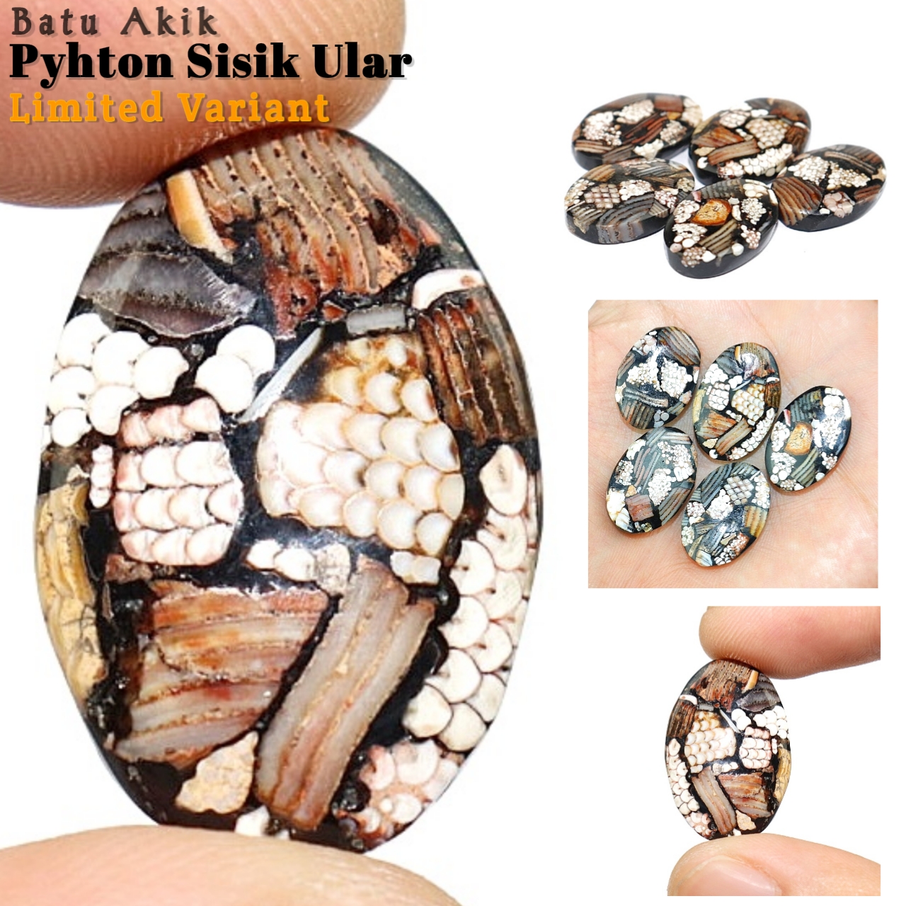 Batu Akik Pyhton Motif Sisik Ular | Lazada Indonesia