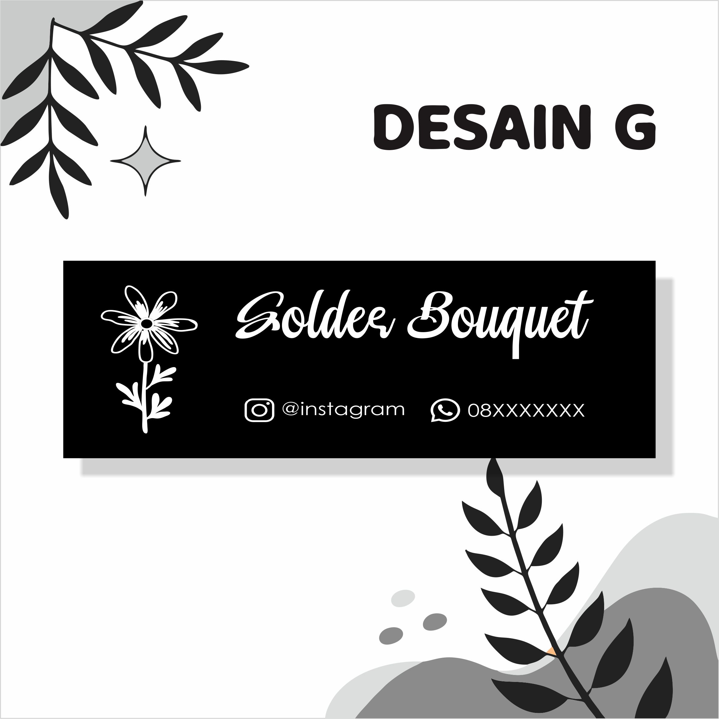 (ISI 90 PCS) Stiker Buket Bunga Label Sticker Bouquet Flower Bisa ...