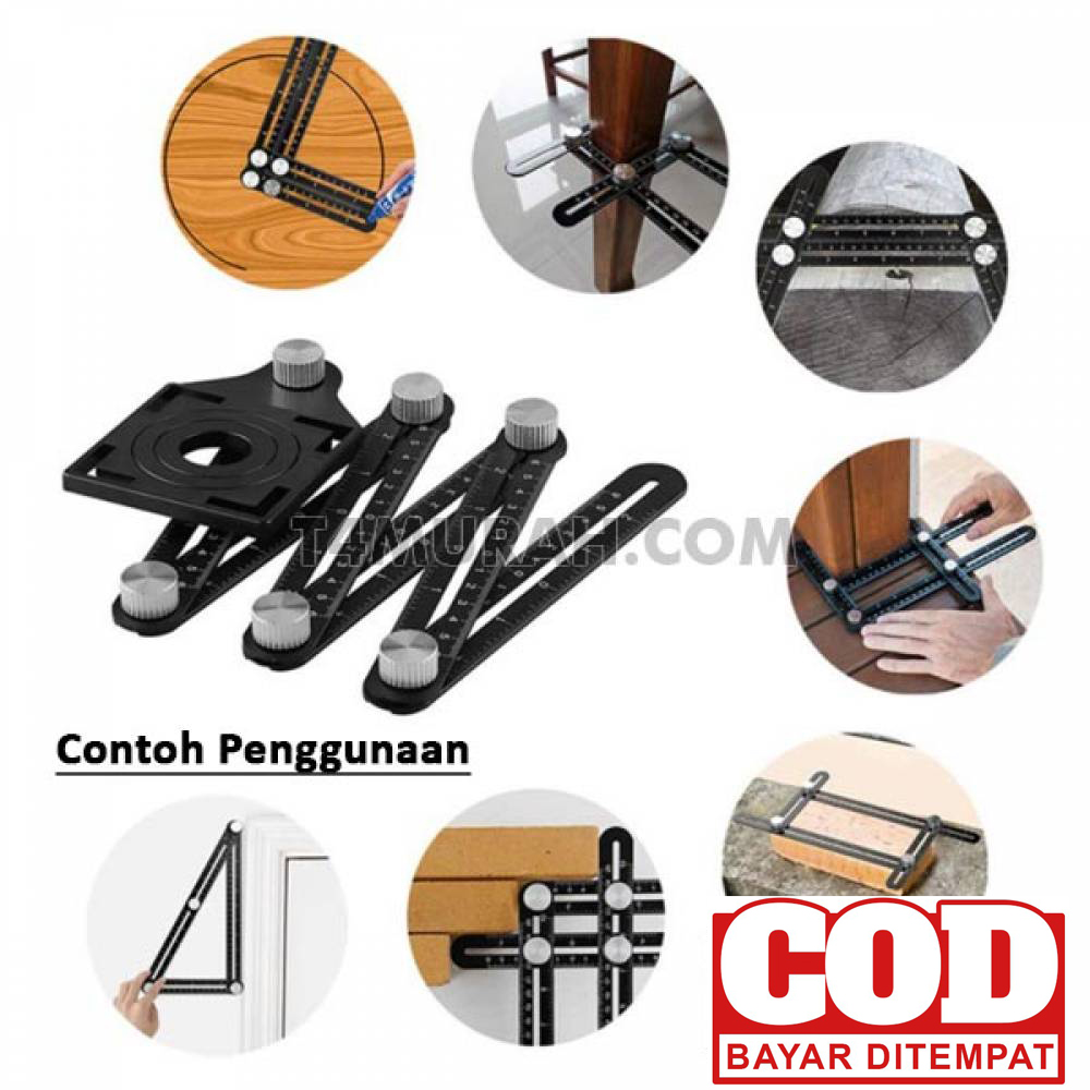 Penggaris Geser Pengukur Potong Keramik 6 SIX FOLD RULER | Lazada Indonesia