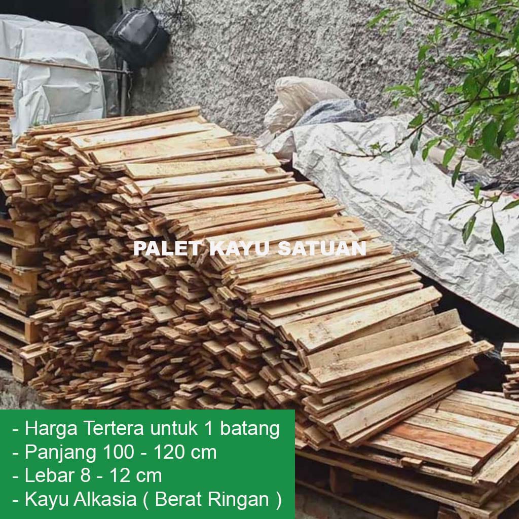Kayu Palet Sengon Packing Kayu Bekas Palet 1 Ikat Isi 10 Batang 120-130 ...