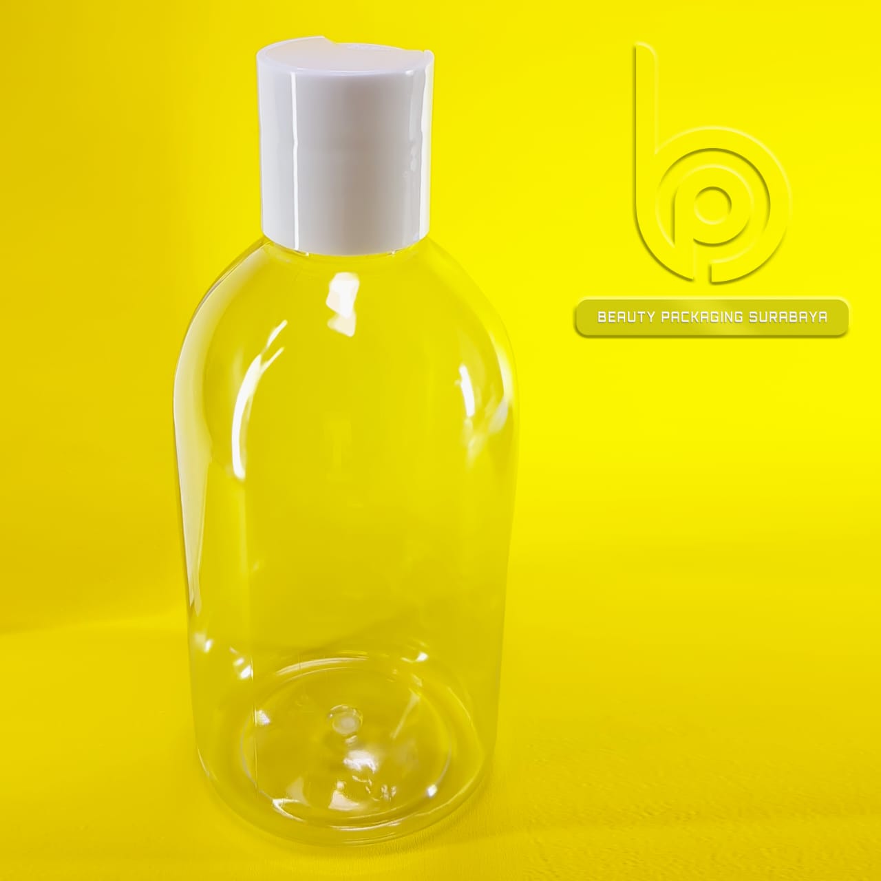Botol plastik 250ml Oval bening tutup presstop putih | Lazada Indonesia
