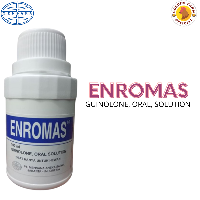 Enromas 100 ml Obat Ayam Diare CRD Snot Cholera Diare Pilek Mycoplasma ...