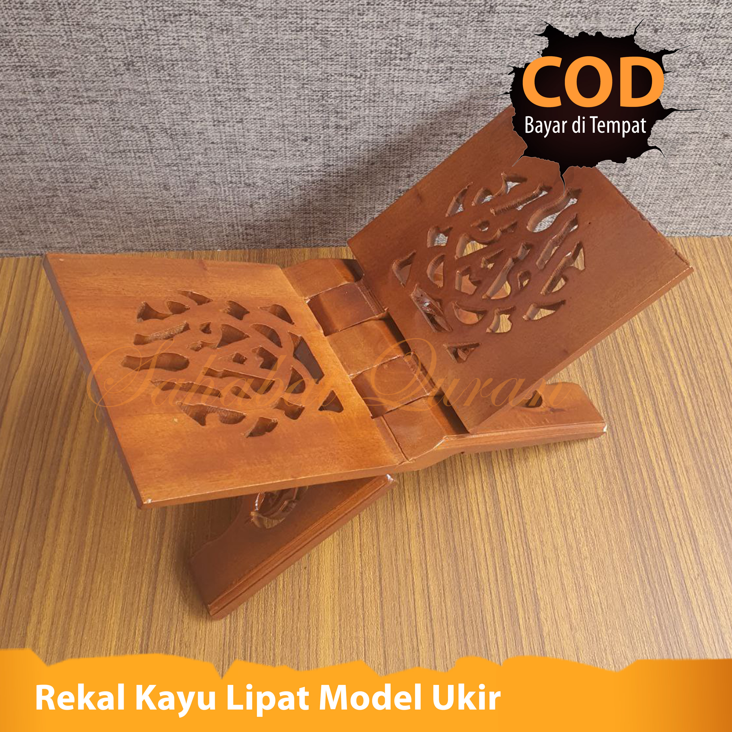 Rehal Kayu Lipat Ukuran Kecil 15x15x30 cm Finishing Vlitur Rekal Kayu ...