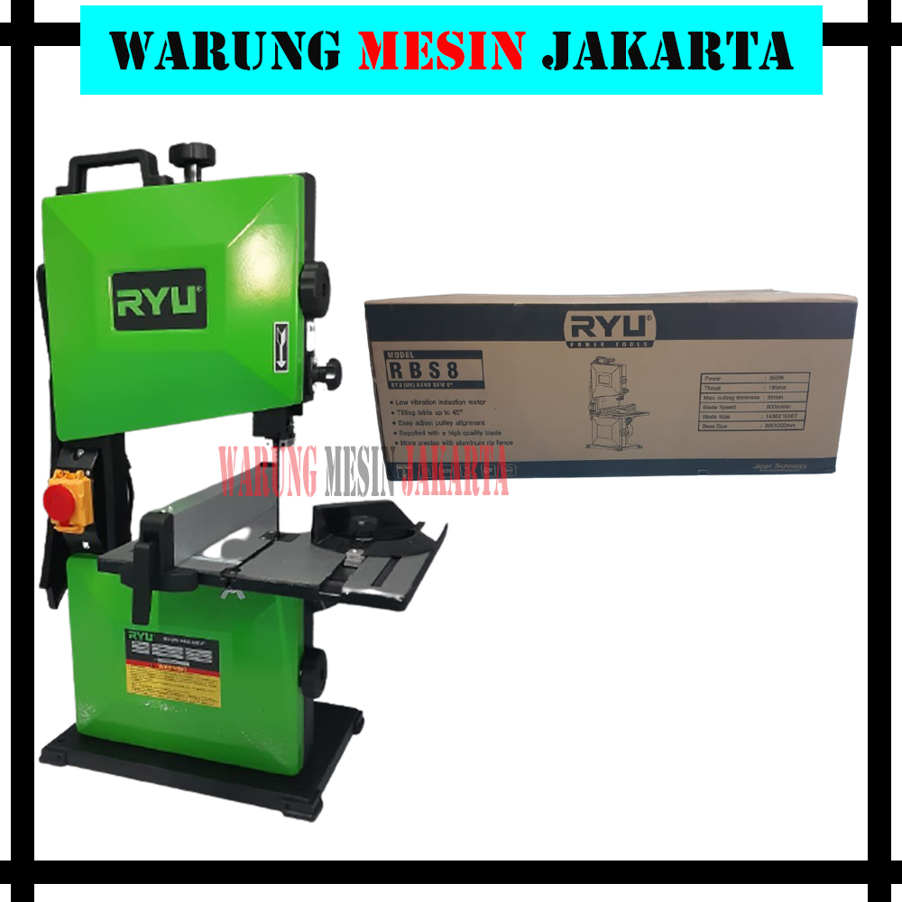 1TH GARANSI RYU BAND SAW 8 INCH RBS 8 / Band Saw / Mesin Gergaji ...