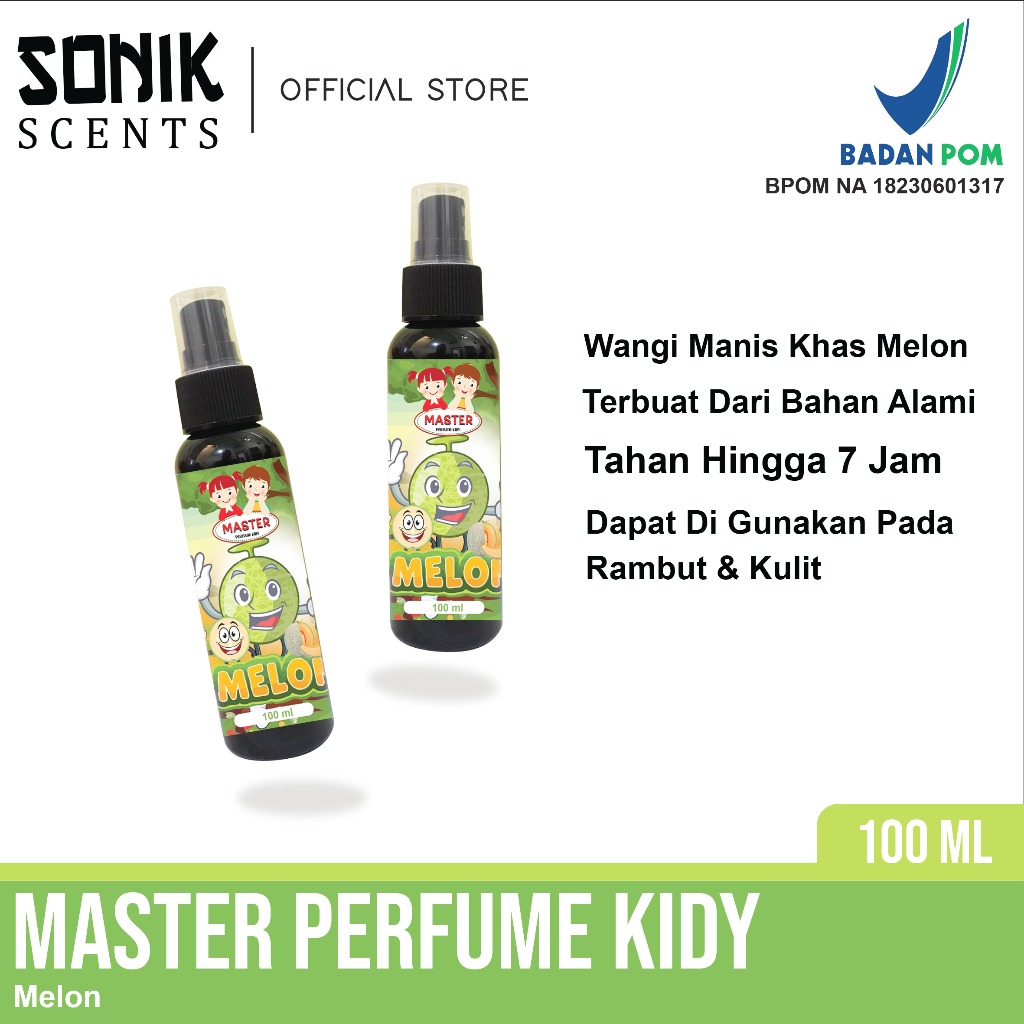 SONIK SCENTS - Master Parfum Kidy / Parfum Anak 100ml - Non Alkohol ...