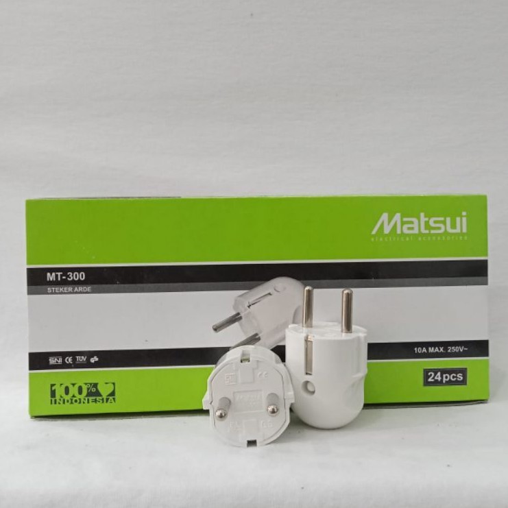 Steker ARDE MATSUI BULAT 10A Colokan Listrik Bagus Two Pole Plug SNI ...