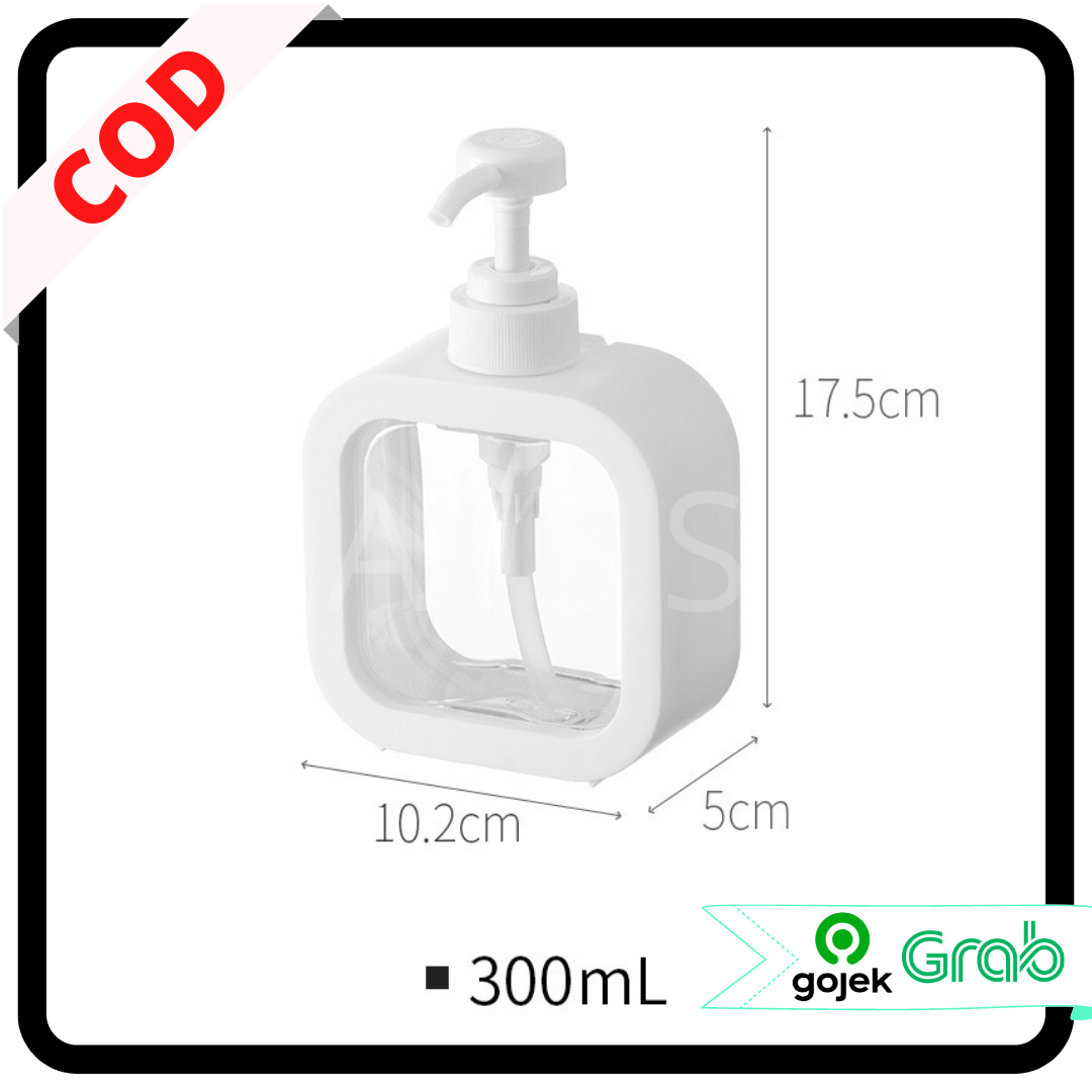 BOTOL SABUN PUMP CAIR DESIGN MINIMALIS 300 ML 500 ML / BOTOL SHAMPOO ...