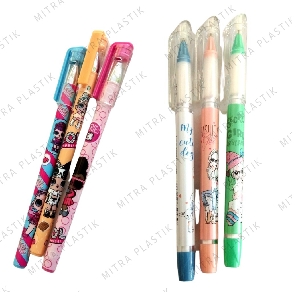Pulpen Gel LOVEIN Gel Pen Pulpen Hitam Pulpen Lucu Pulpen Anak Pulpen ...