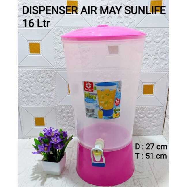FLASH SALE! DISPENSER MAY SUNLIFE 16 LITER / NON ELEKTRIK WATER ...