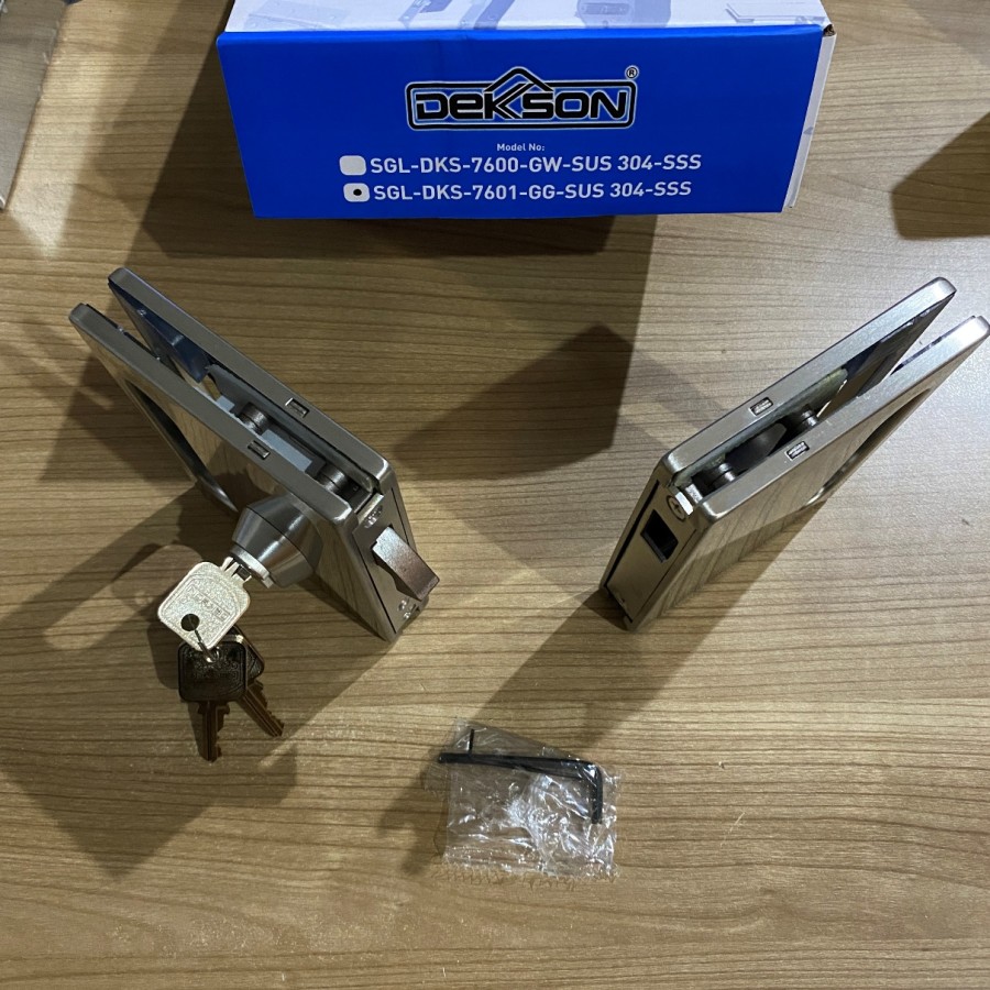 SLIDING GLASS LOCK DEKKSON SGL 7601 SUS 304 GG SSS Handle Kunci Kaca ...