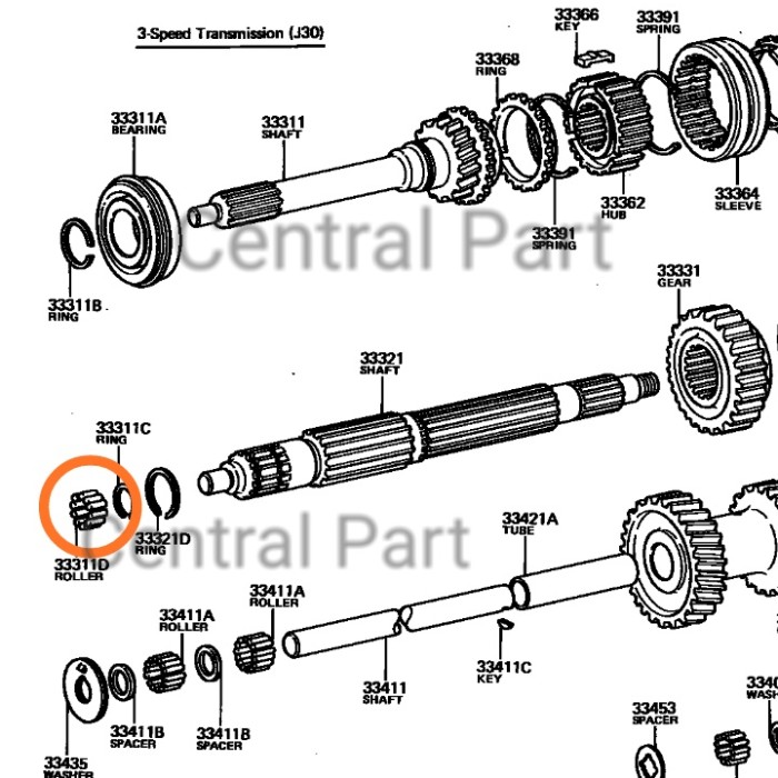 Bearing Roller Transmisi 3 Speed Untuk Toyota Hardtop. | Lazada Indonesia