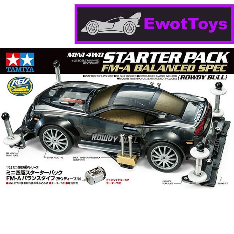 Tamiya Rowdy Bull Starter Pack (FMA Balanced Spec) - Item 18710 ...