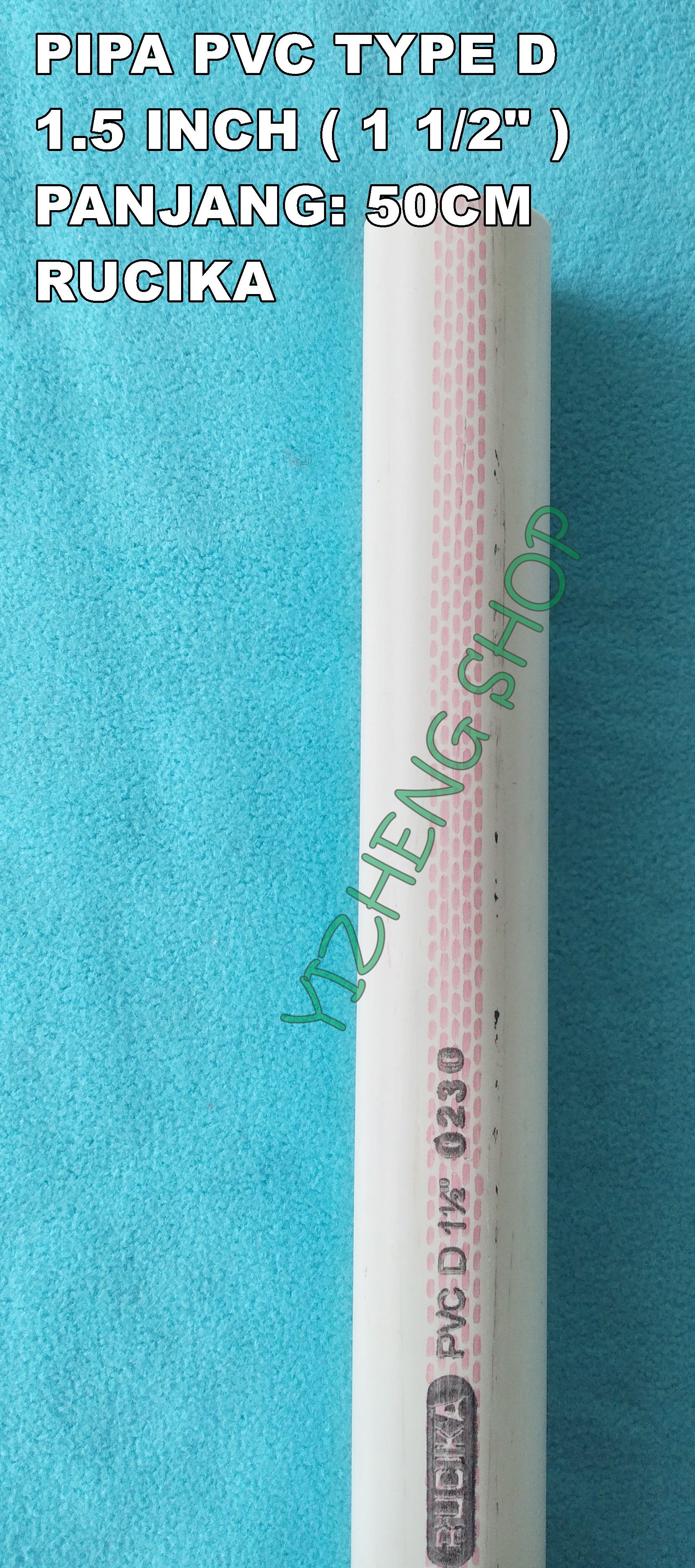 PIPA PVC 1 ½ INCH TYPE D PANJANG 50cm PUTIH RUCIKA | Lazada Indonesia