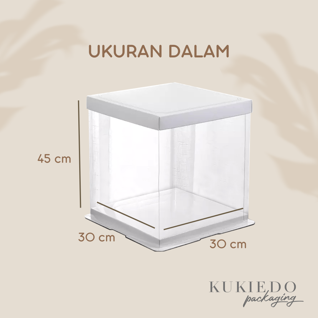 Box Mika Full Polos 30 x 30 x 45 cm | Dus Kotak Transparant Putih ...