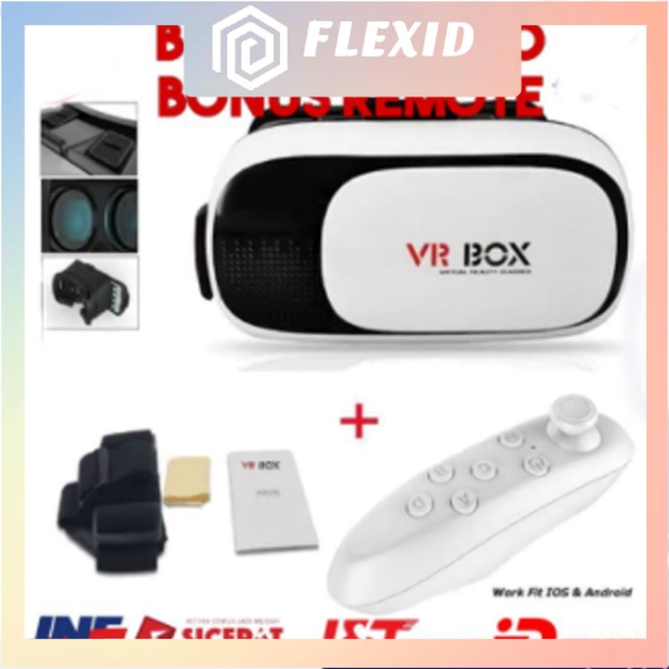 Virtual 3D Reality Glasses VR Box Smartphone / Kacamata 3D Cardboard ...
