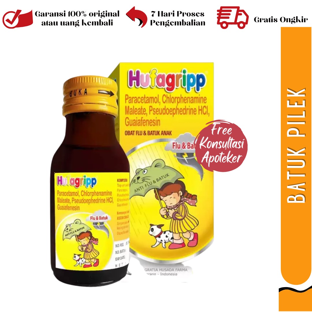Hufagrip Syrup 60ml All Variant Flu Batuk Pilek BP Demam | Lazada Indonesia